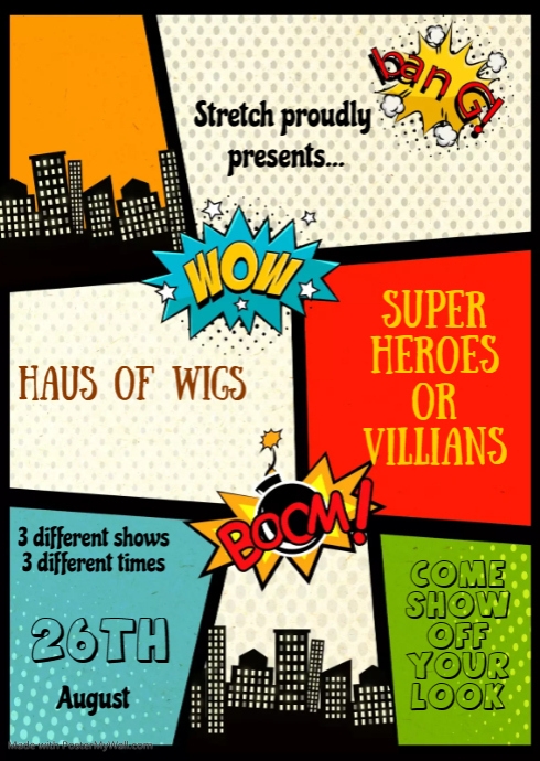 Stretch Haus of Wigs | PosterMyWall