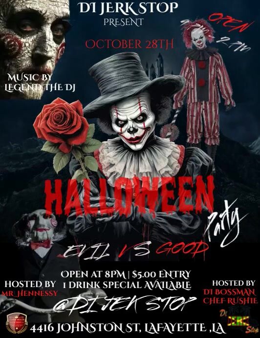 Creepy Clowns and Cocktails (1) | PosterMyWall