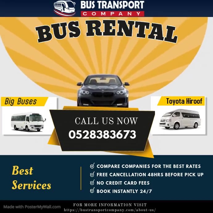 BUS Rental | PosterMyWall