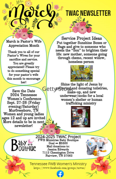 March, Newsletter | PosterMyWall