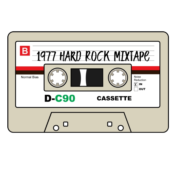 1977 Hard Rock MixTape Template | PosterMyWall