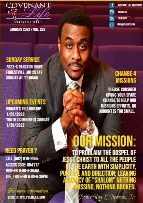 CLM Magazine Cover Design - JAN 2022 | PosterMyWall