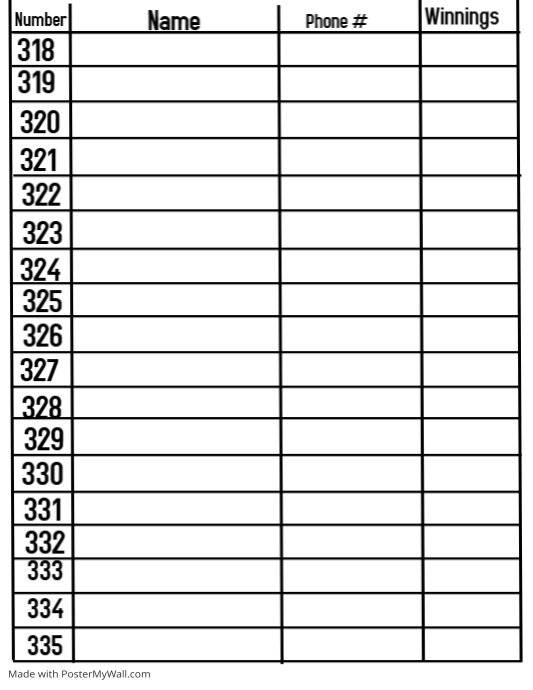 Copy of Sign-Out Sheet | PosterMyWall