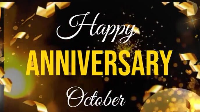 Happy Anniversary October | PosterMyWall