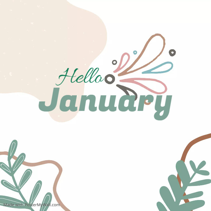 Hello January | PosterMyWall