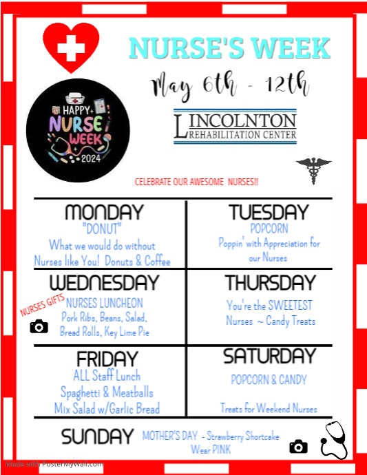 NURSE APPRECIATION WEEK FLYER | PosterMyWall
