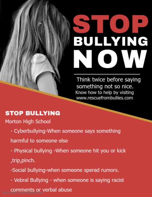 Stop Cyber Bullying Flyer Template | PosterMyWall