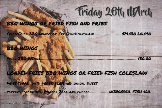 Copy of Copy of Main course Menu 07 | PosterMyWall