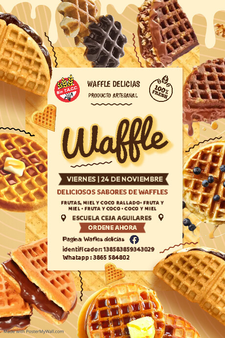 International Waffle Day Poster Template | PosterMyWall