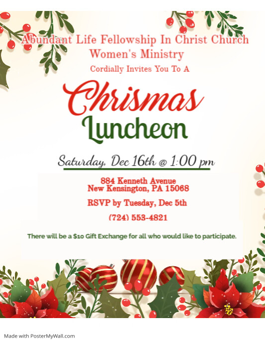 Christmas, luncheon | PosterMyWall