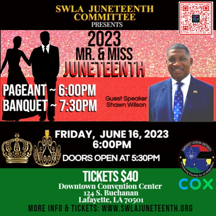 Shawn Wilson 2023 JUNETEENTH PAGEANT FLYER (2) | PosterMyWall