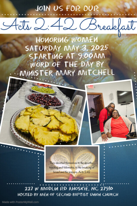 Copy of Copy of Fellowship Breakfast | PosterMyWall