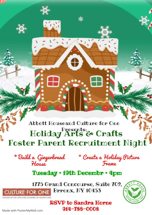 Gingerbread House Decorating Party Invitation | PosterMyWall