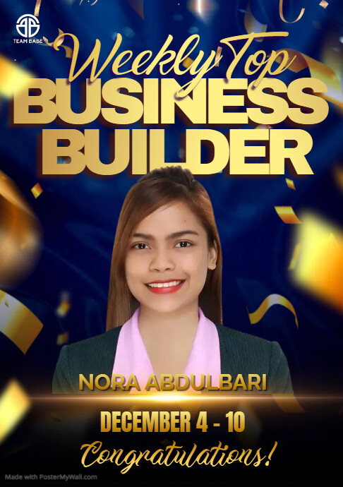 Weekly Top Business Builder (1) | PosterMyWall