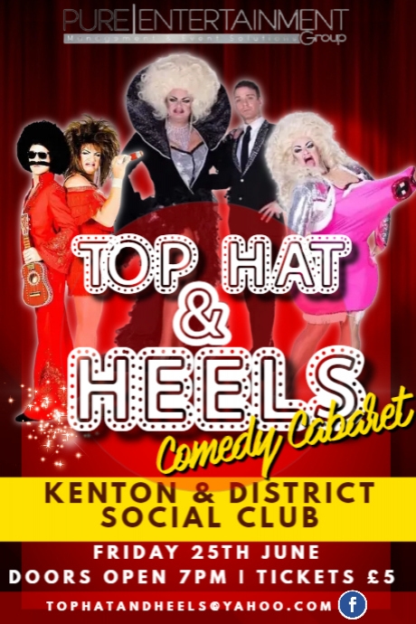 Copy of Burlesque Cabaret Show Flyer Template | PosterMyWall