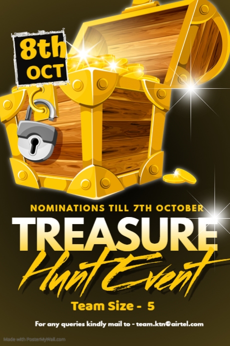 Copy of Treasure Hunt Event Poster | PosterMyWall