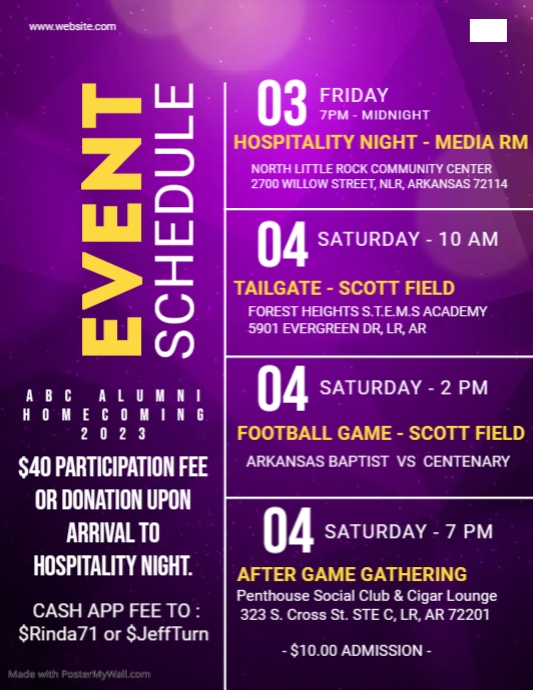 Event Schedule Design Template | PosterMyWall