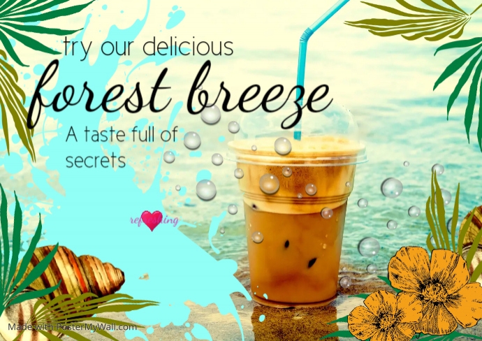 Copy of flyer iced latte template | PosterMyWall
