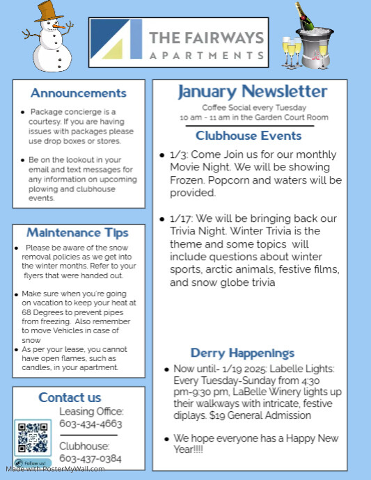 Copy of January newsletter | PosterMyWall