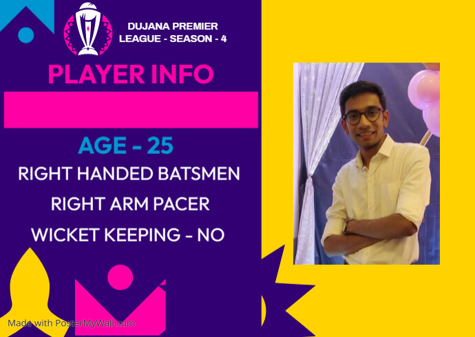 Player of The Match Template | PosterMyWall