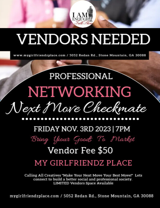 11.3.23 Vendor Flyer | PosterMyWall