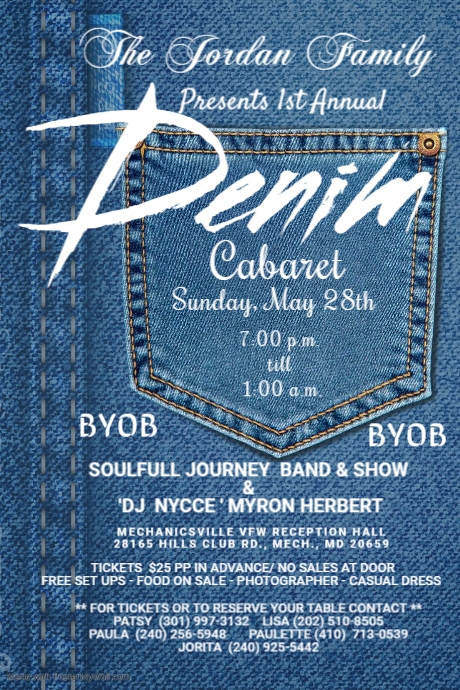 Denim Party Flyer Template | PosterMyWall