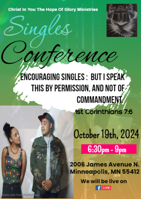 Singles conference | PosterMyWall