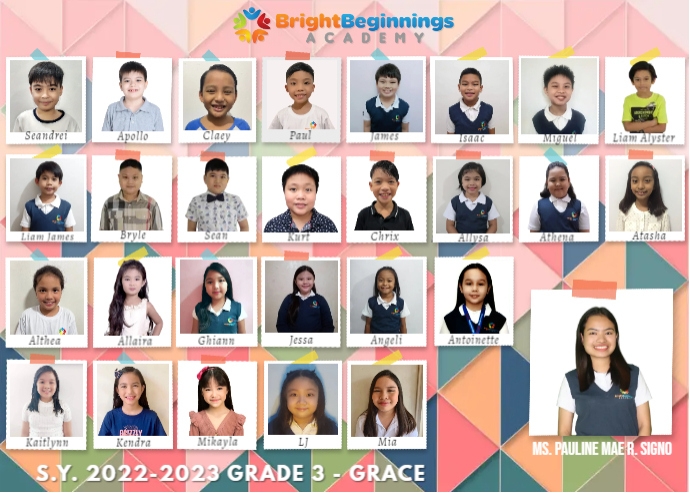 Copy of Grade 3 Grace (with names) (2) | PosterMyWall