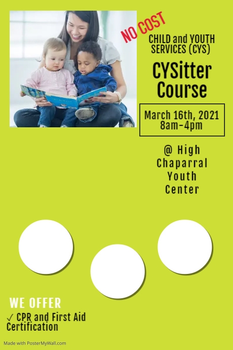 Copy of child care babysitting flyer template | PosterMyWall
