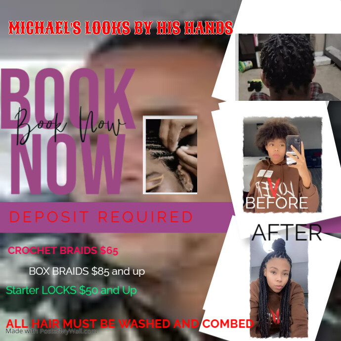 Book Now Brown Instagram Post template | PosterMyWall