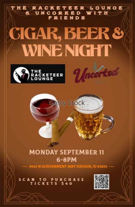 Racketeer and Uncorked | PosterMyWall