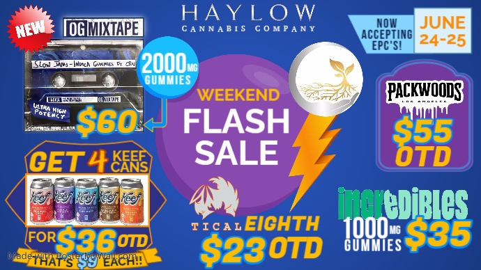 Weekend Flash Sale Weedmaps) | PosterMyWall
