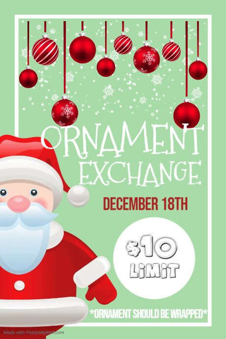 Ornament Exchange Poster | PosterMyWall