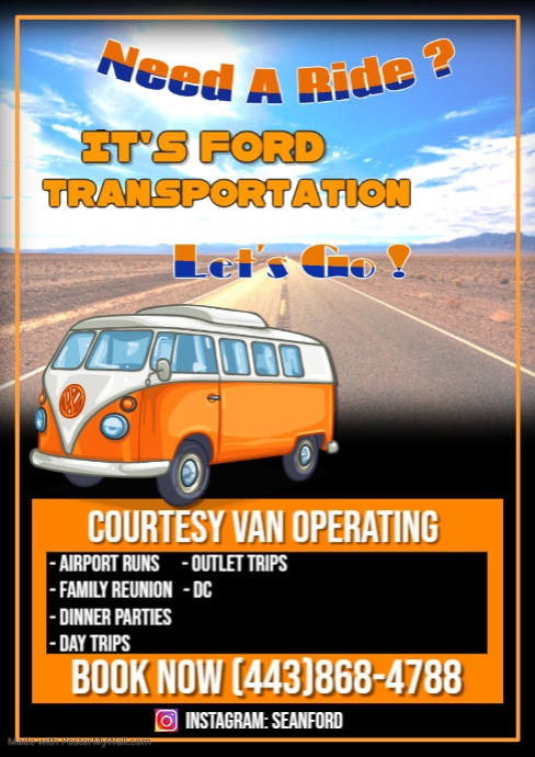 Copy of Copy of Courtesy Bus | PosterMyWall