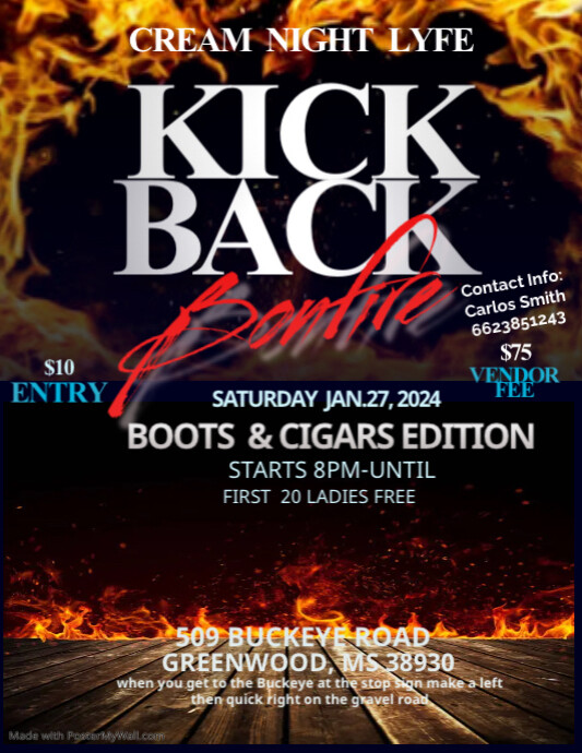 Kickback Fridays Party Flyer | PosterMyWall