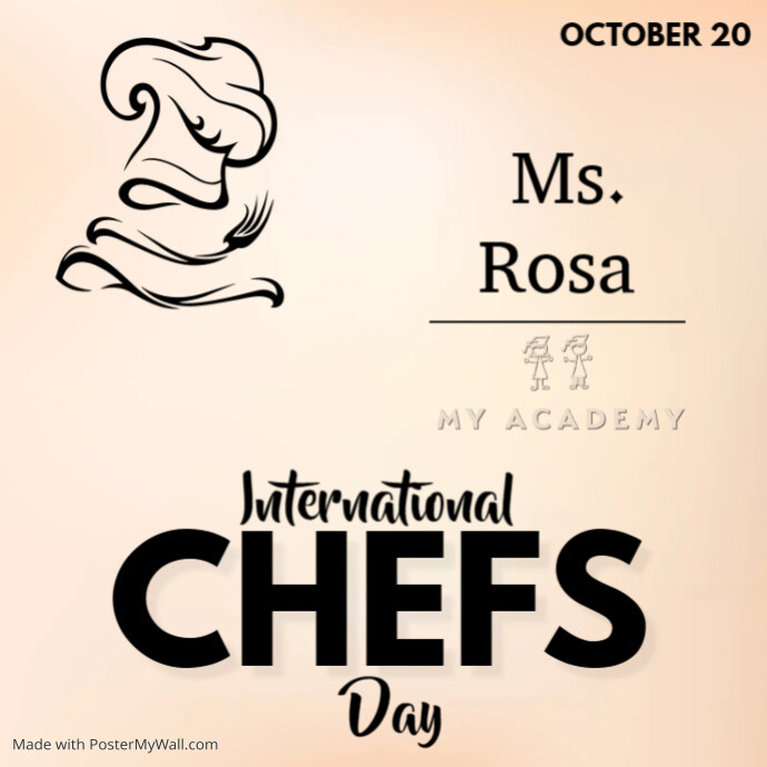 International Chefs Day, Chefs Day | PosterMyWall