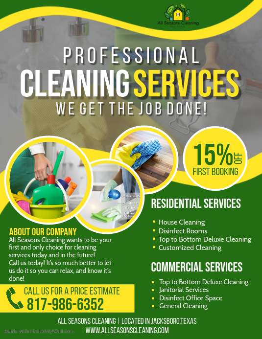cleaning flyer | PosterMyWall