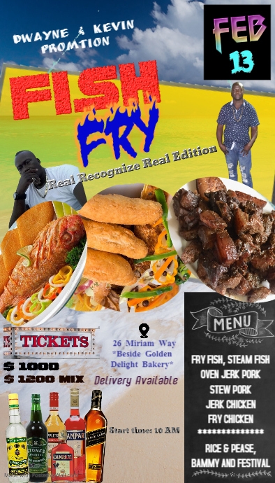 Copy of Fish Fry ticket | PosterMyWall