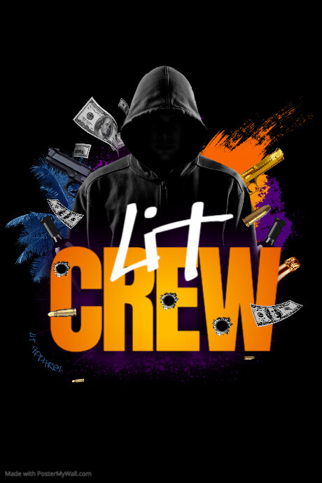 Lit Crew tee | PosterMyWall