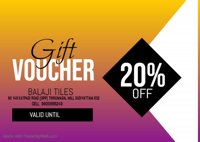 Copy of Voucher | PosterMyWall