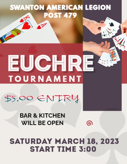 Copy of Euchre Tournament Flyer | PosterMyWall