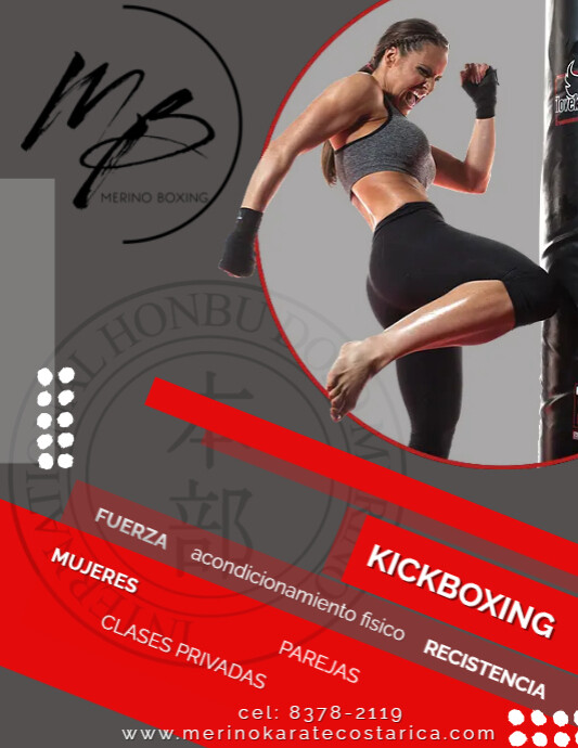 Copy of Kickboxing flyer | PosterMyWall