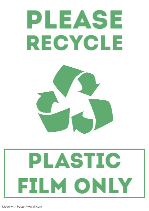 Please Recycle Plastic Sign Printable | PosterMyWall