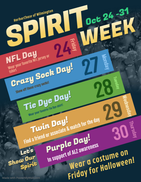 Spirit Week Flyer | PosterMyWall