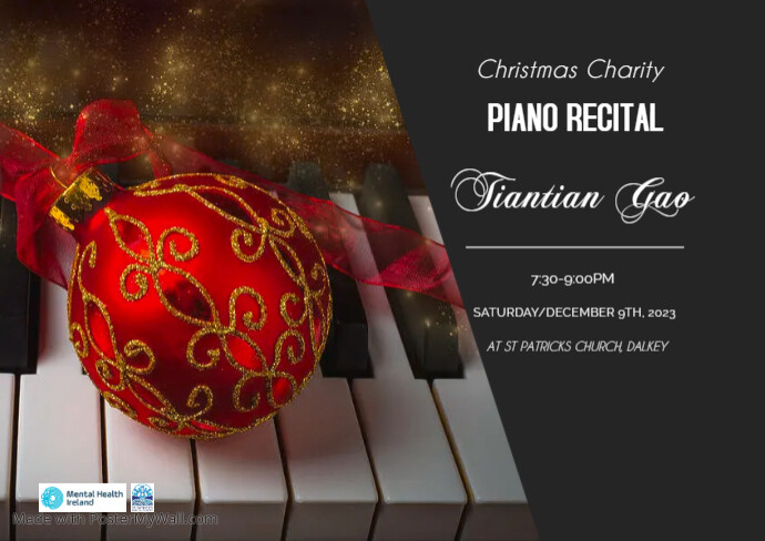 live piano concert event poster template | PosterMyWall