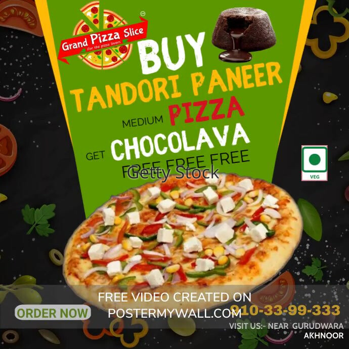 Copy of Buy One Get One Free Pizza Offer | PosterMyWall