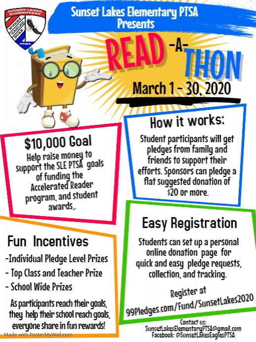 Copy of Read-A-Thon Flyer 2021 | PosterMyWall