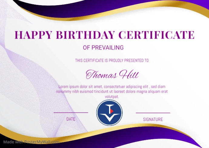 CERTIFICATE | PosterMyWall