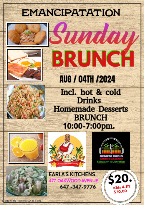 Sunday Brunch Buffet Breakfast Flyer Poster Restaurant | PosterMyWall