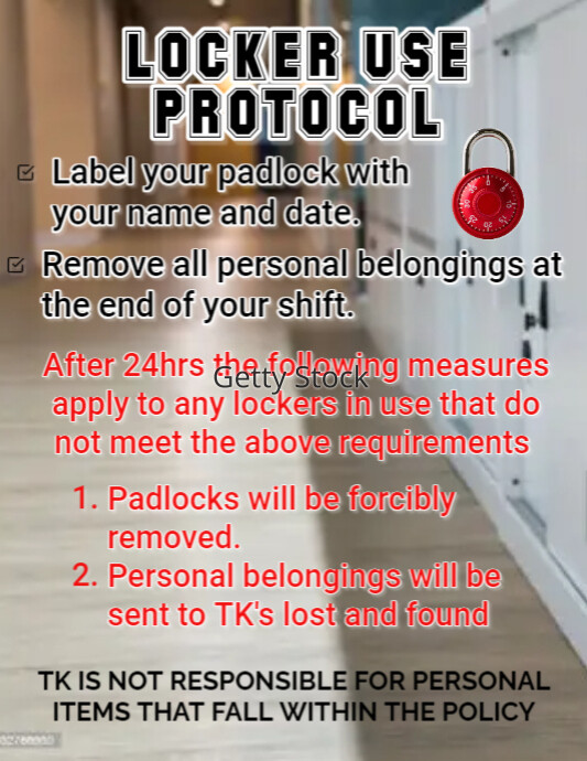 Lockers | PosterMyWall